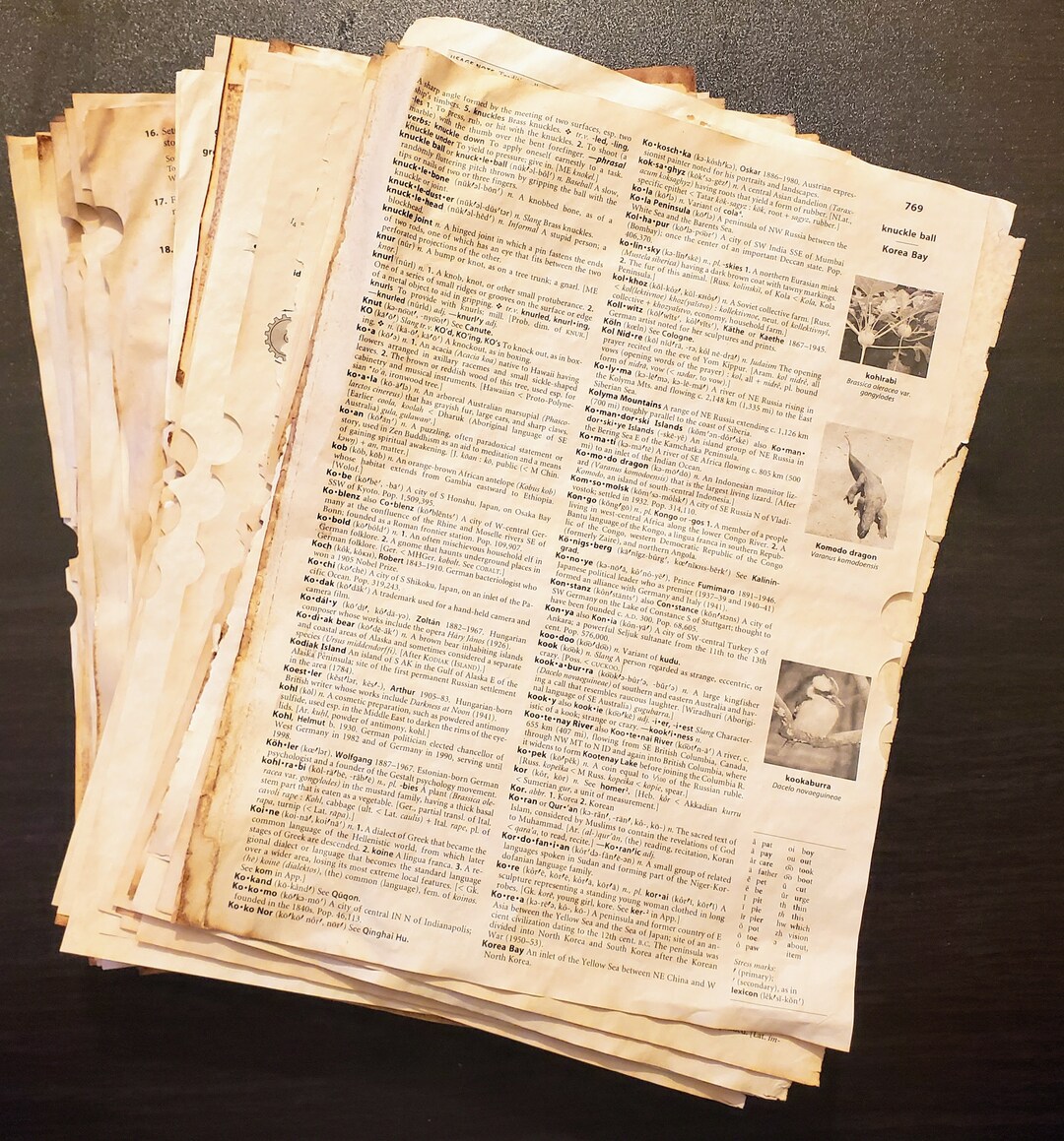 50 Sheets Tea Stained Paper, Hand Dyed Black Tea Paper, Grungy ...