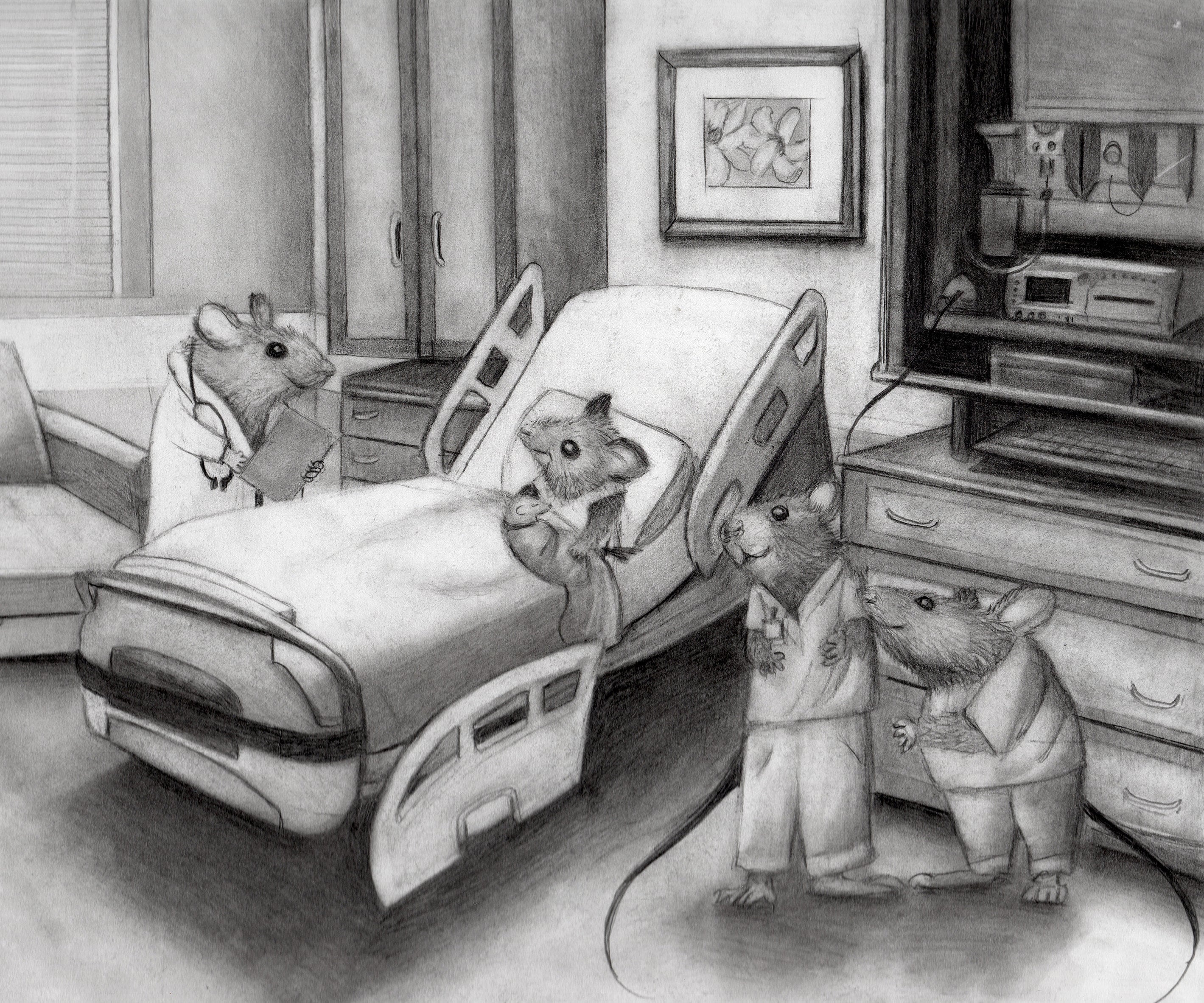 Hospital Inside Sketch