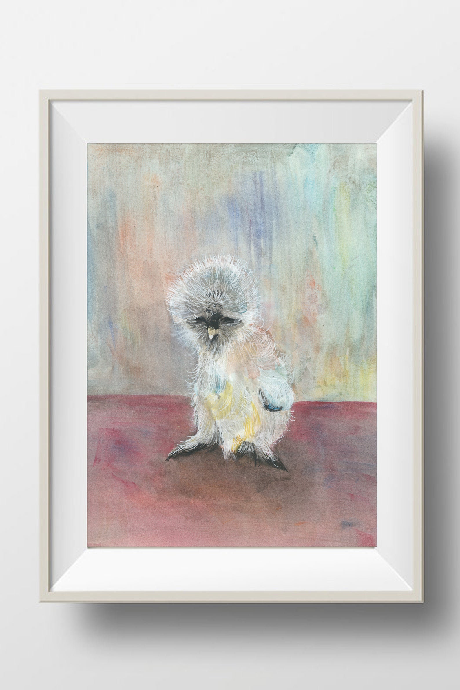 Watercolor Silkie Art Print by Bethany Kerr - Etsy