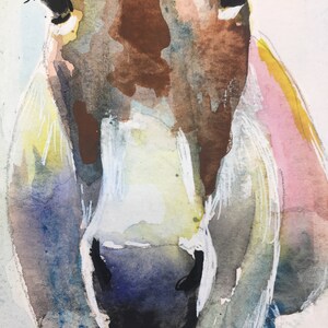 Donkey Watercolor Art Print by Bethany Kerr - Etsy