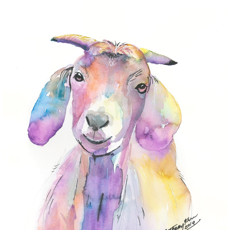 Goat Paintings - Etsy