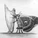 Pencil Drawing of moth Playing the Harp by Bethany Kerr - Etsy
