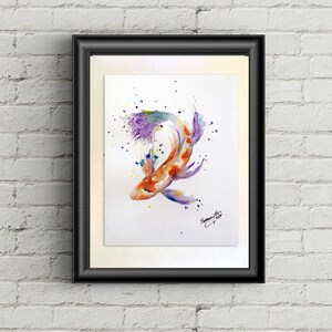 Set of Two Watercolor Koi Fish Art Prints - Etsy