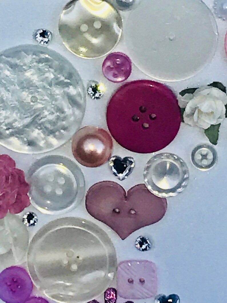 Button Art, Best Friend, Christening Gift, Baby Shower, Bridal Shower ...