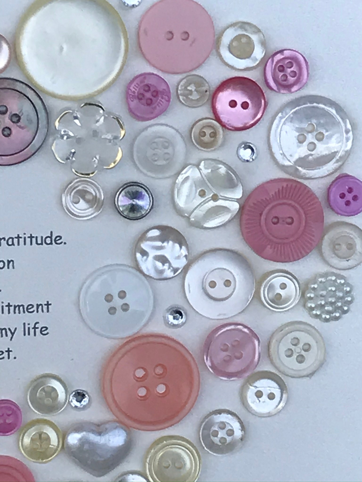 Button Art, Best Friend, Christening Gift, Baby Shower, Bridal Shower ...