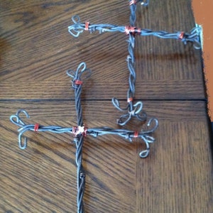 Barbed Wire Cross - Etsy