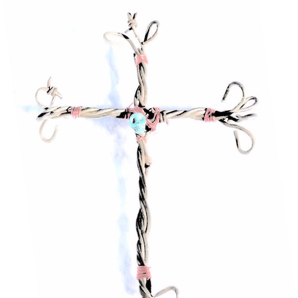 Barbed Wire Cross - Etsy