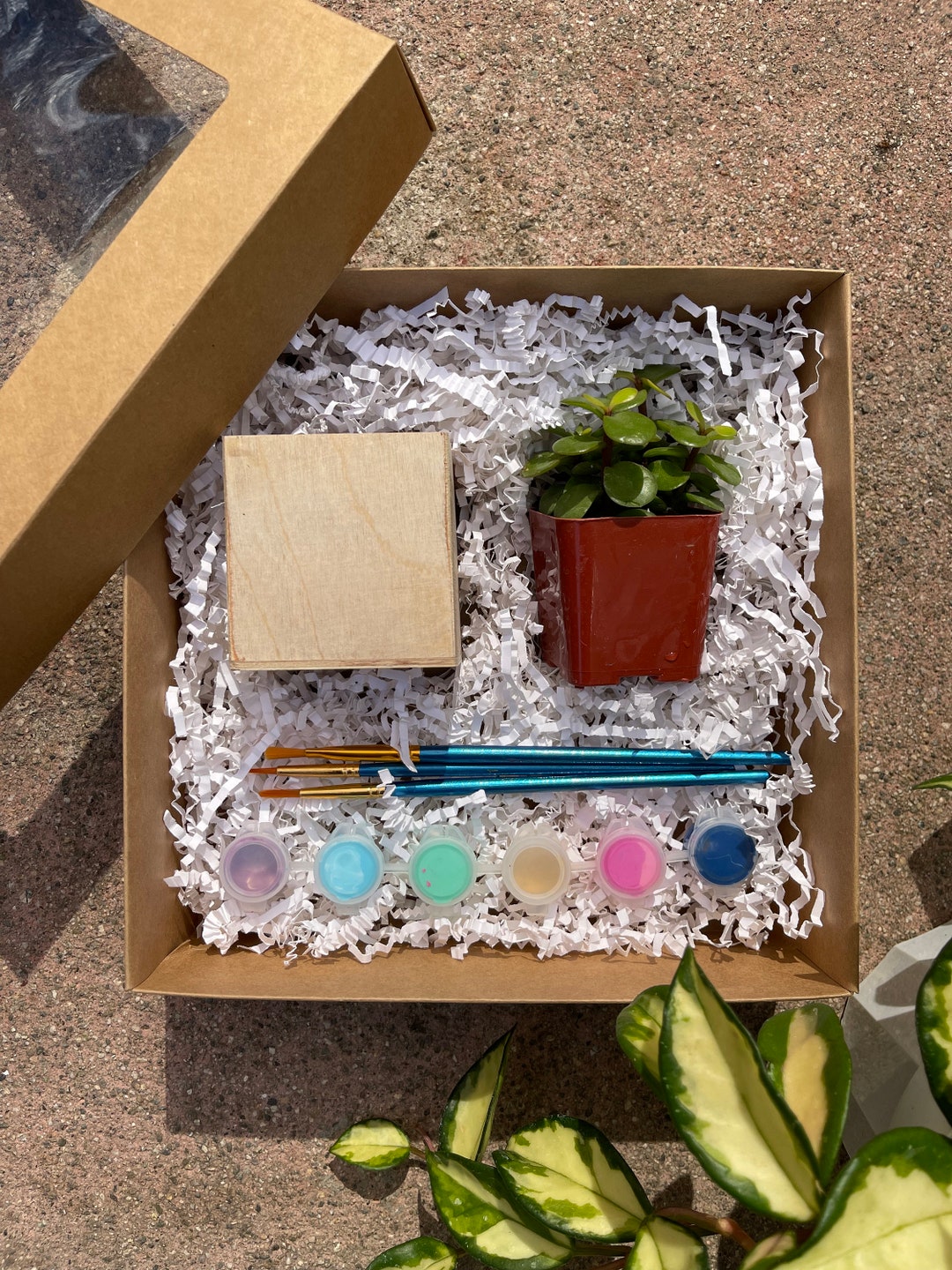 DIY Candy Heart Painting Kit, DIY Wooden Planter Kit, DIY Painting Kit ...