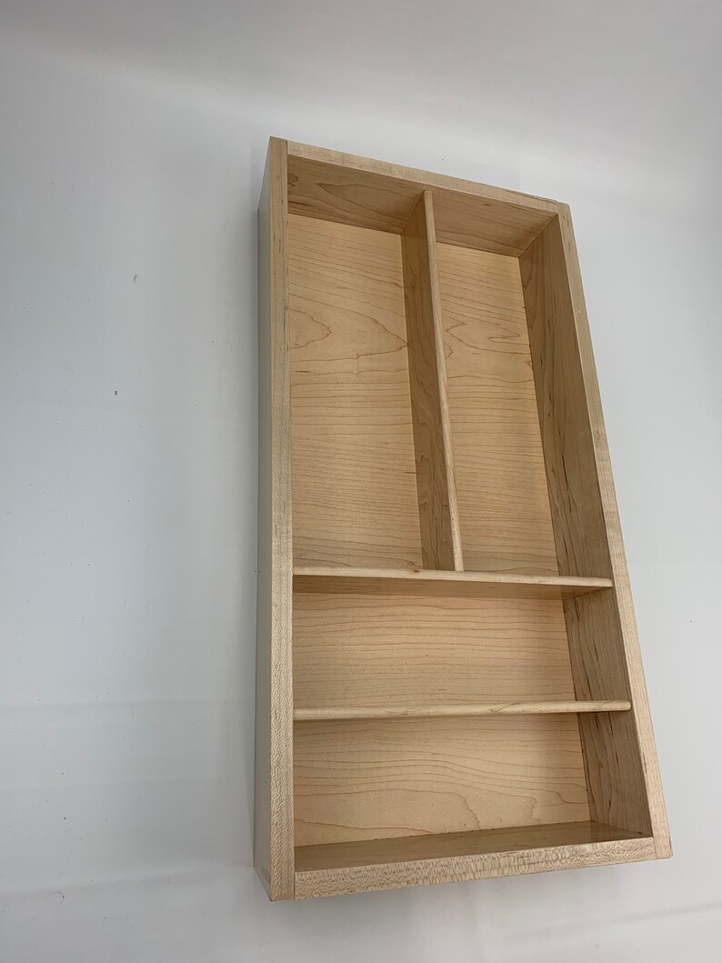 Custom Drawer Divider Maple Silverware Organizer 4 Spaces - Etsy