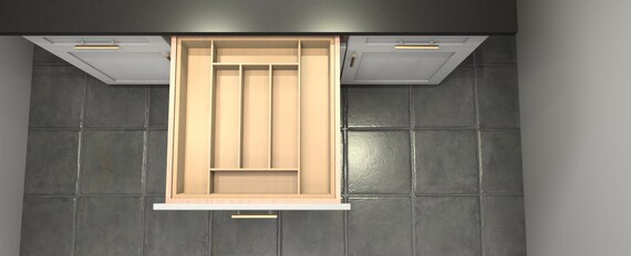 Custom Drawer Divider Maple Silverware Organizer 7 Spaces | Etsy