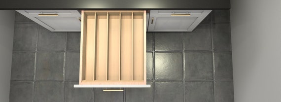 Custom Drawer Divider Maple Silverware Organizer 5 Spaces - Etsy