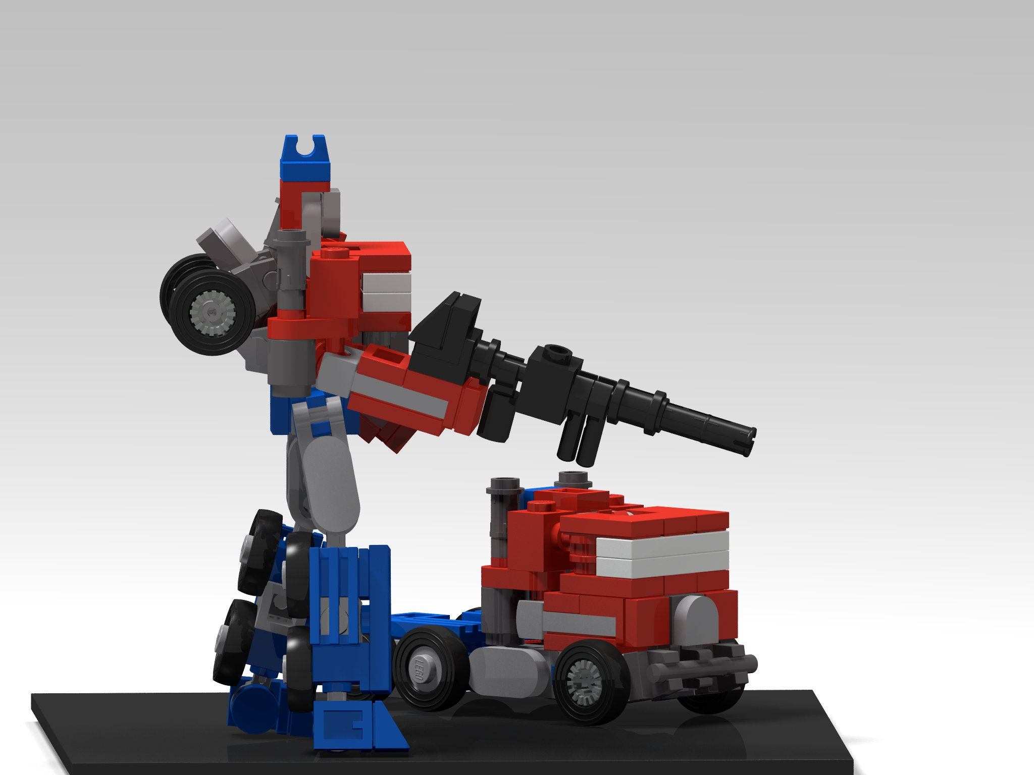 Micro Transformers Optimus Prime Gen1 With Gun Ver.6 Full Set - Etsy