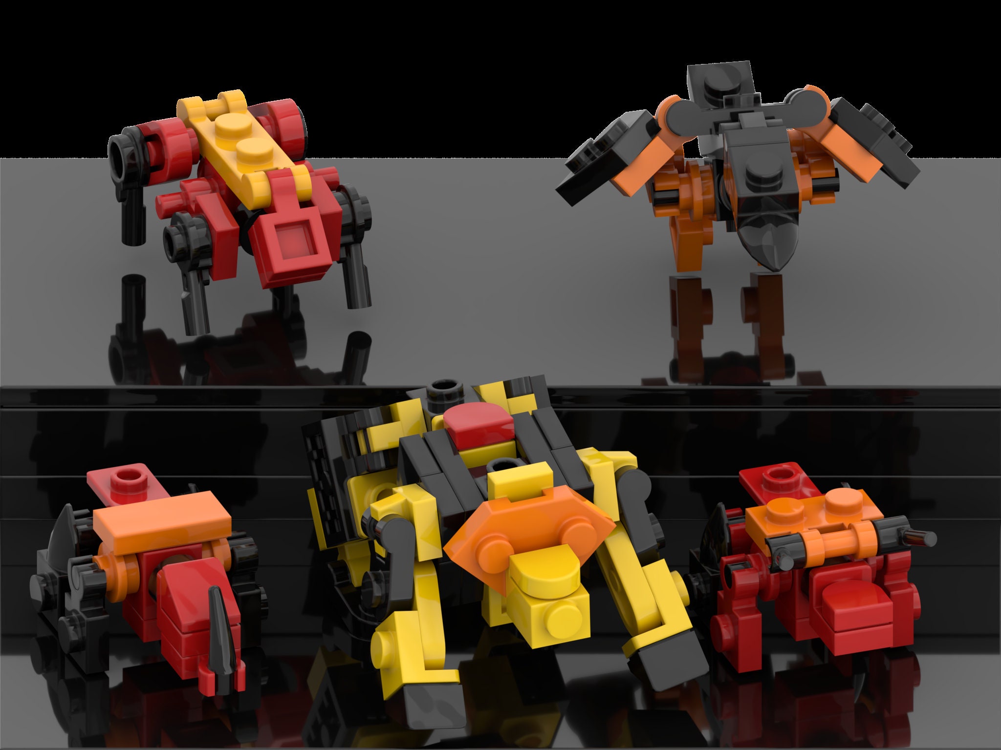 Minifig Scale Transformers Gen 1 Predeacons - Instructions and Parts ...
