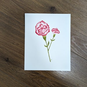 Original Painting/ Carnations/ Wall Art/ Painting - Etsy