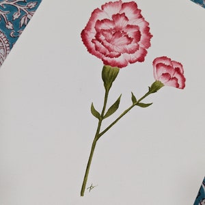 Original Painting/ Carnations/ Wall Art/ Painting - Etsy