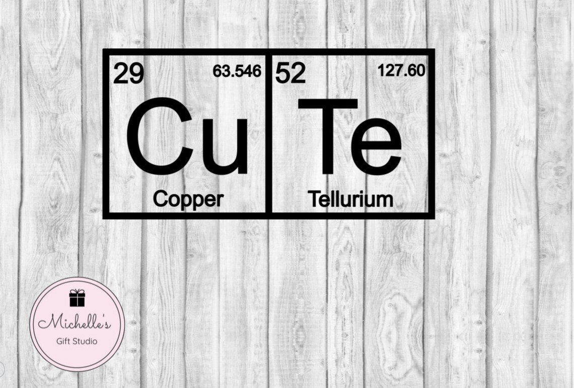 Cute Svg Cute Periodic Table Svg Periodic Table Svg Cute | Etsy