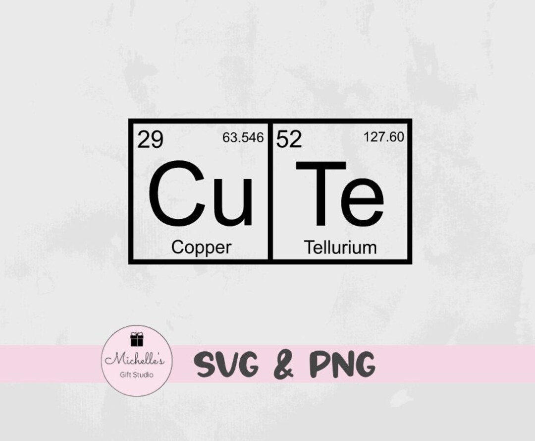 Cute Svg Cute Periodic Table Svg Periodic Table Svg Cute - Etsy Australia