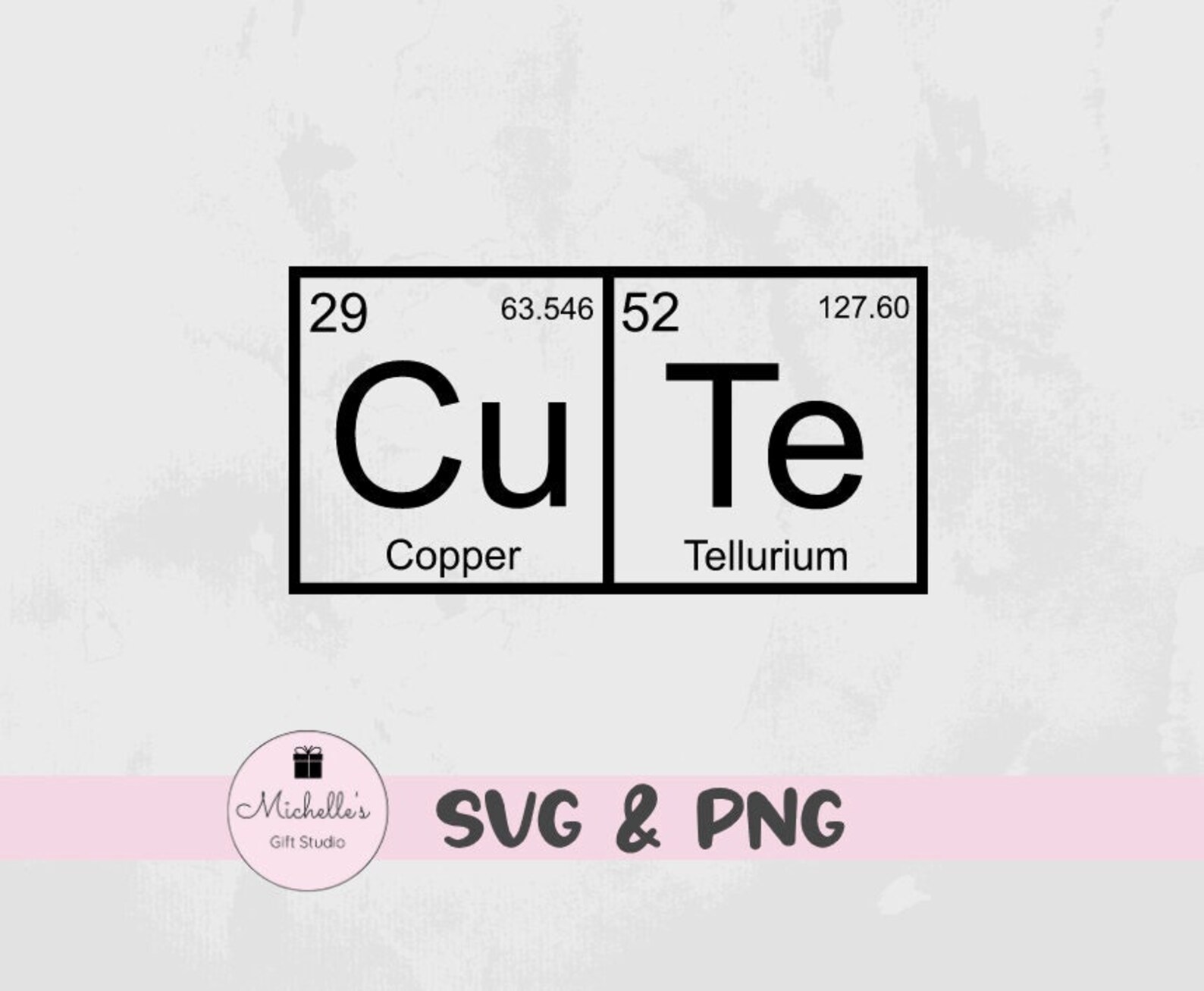 Cute Svg Cute Periodic Table Svg Periodic Table Svg Cute Digital File ...