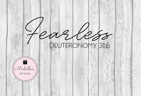 Fearless Svg Bible Verses Bible Svg Spiritual Svg | Etsy