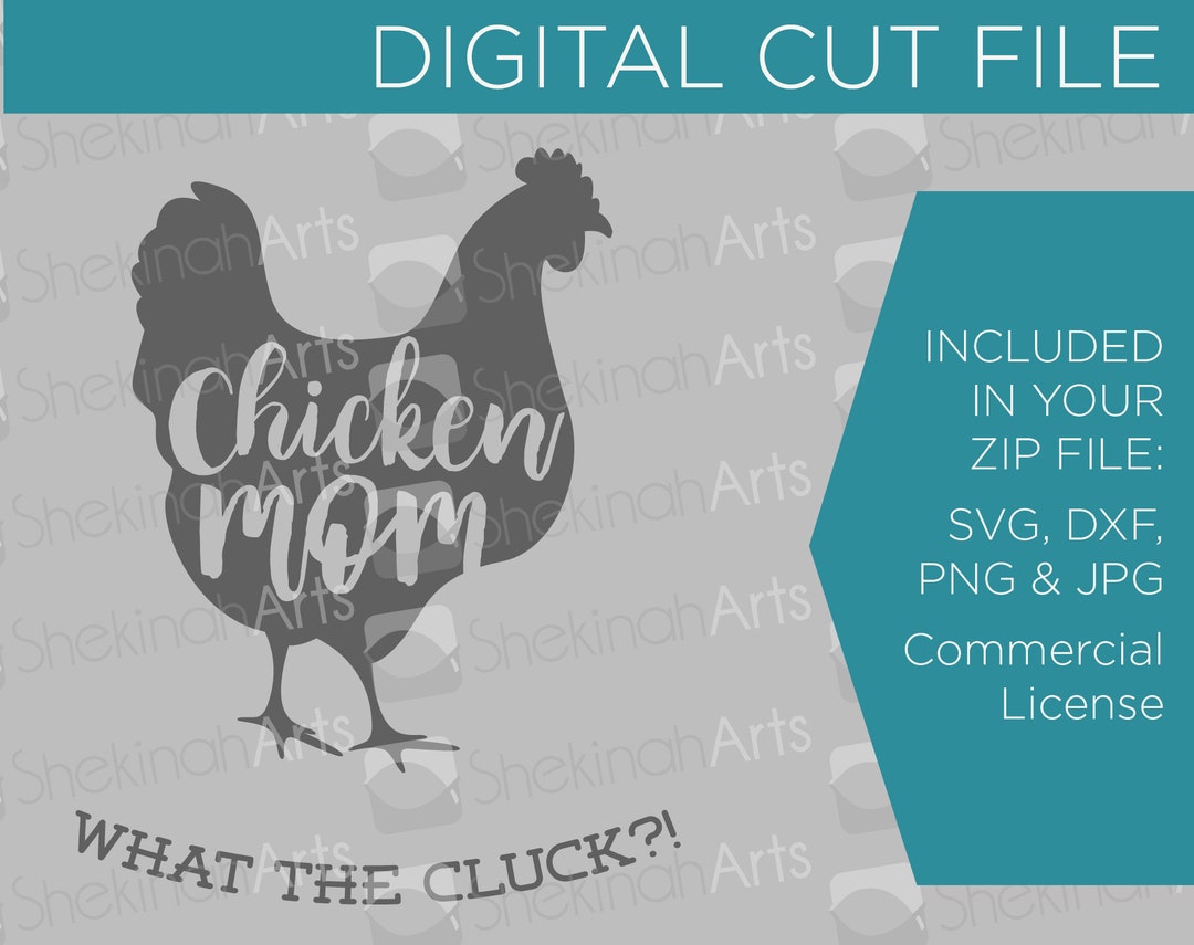 Chicken Mom - Digital Cut File SVG (silhouette, Cricut) // Chicken Mom ...