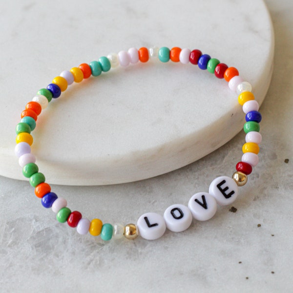 Rainbow Bracelet - Etsy