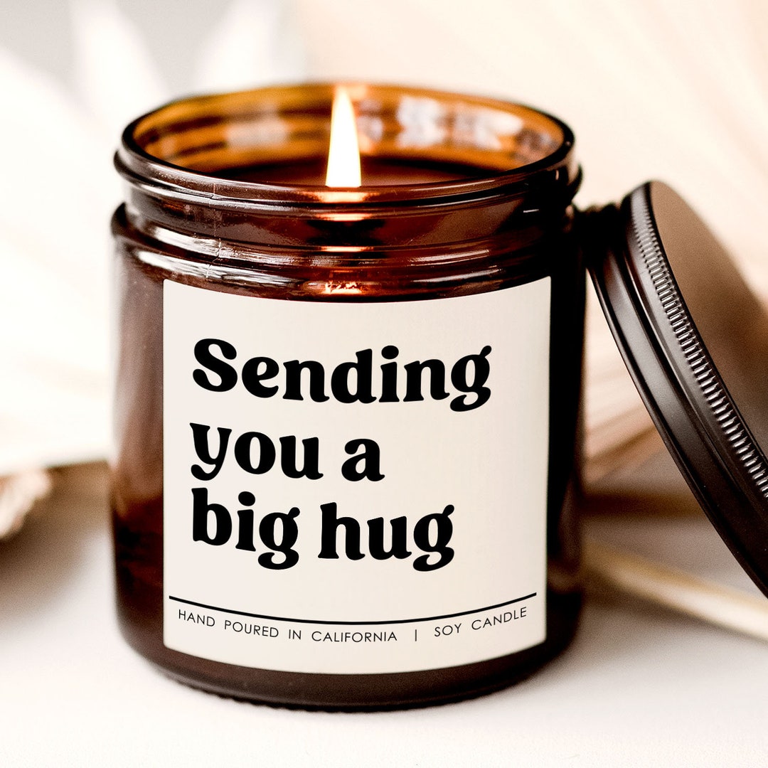 Sending You a Big Hug Candle, Hugs Gift, Condolence Gift, Long Distance ...