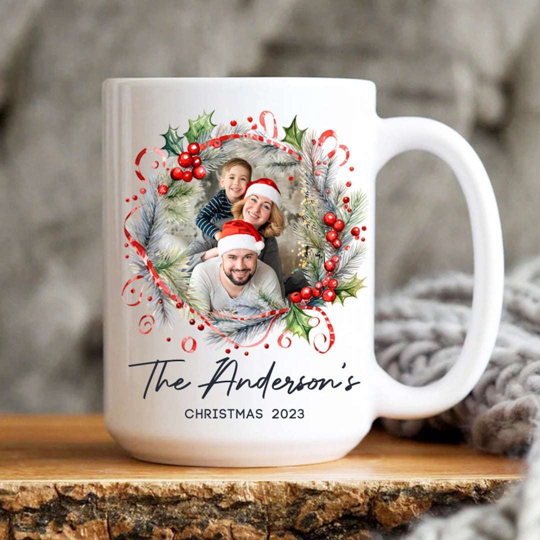 Christmas Family Mug, Customized Photo Gift, Custom Photo Christmas Mug ...