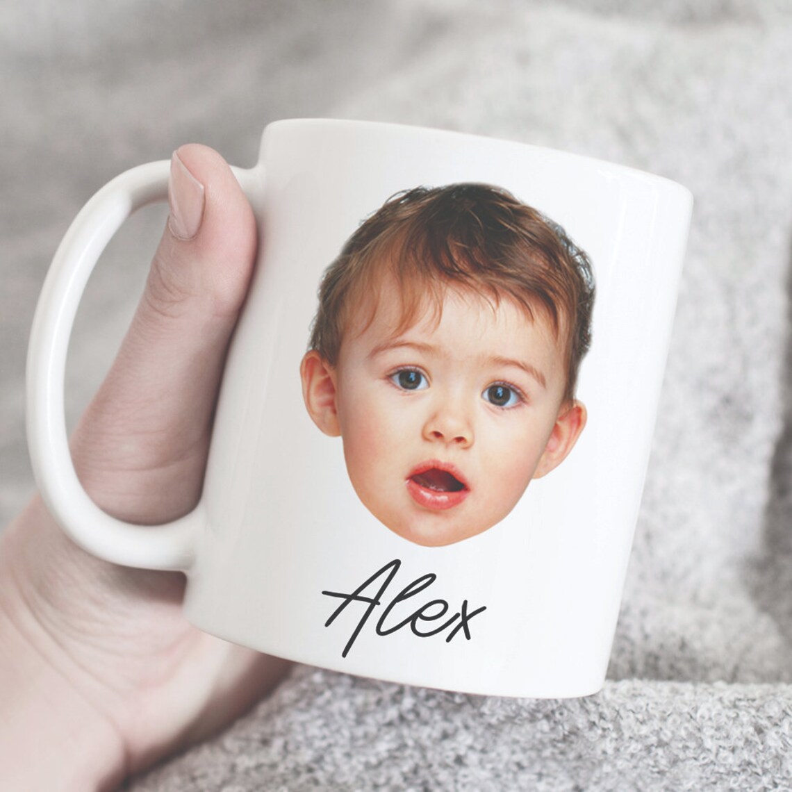 Custom Photo and Text Mug Personalized Photo Mug Face Mug - Etsy
