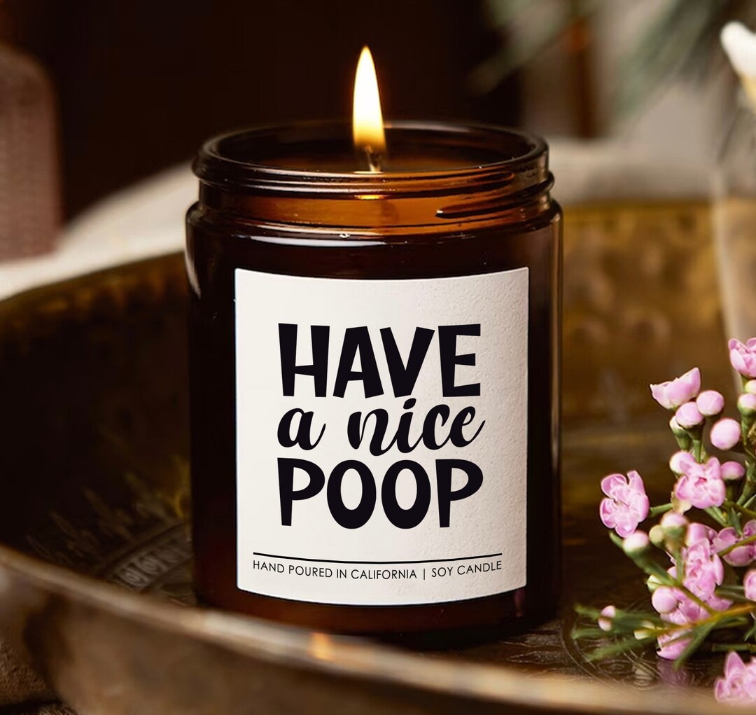 Have a Nice Poop Candle, Funny Bathroom Candle, Snarky Candle ...
