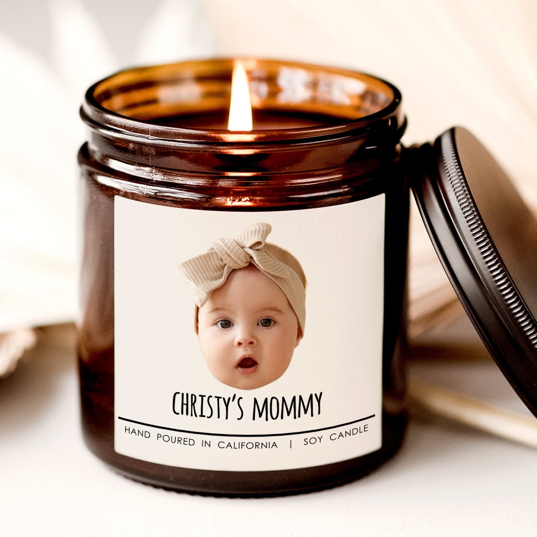 Custom Photo Candle, Create Your Own Candle, Custom Text Gifts, Message ...