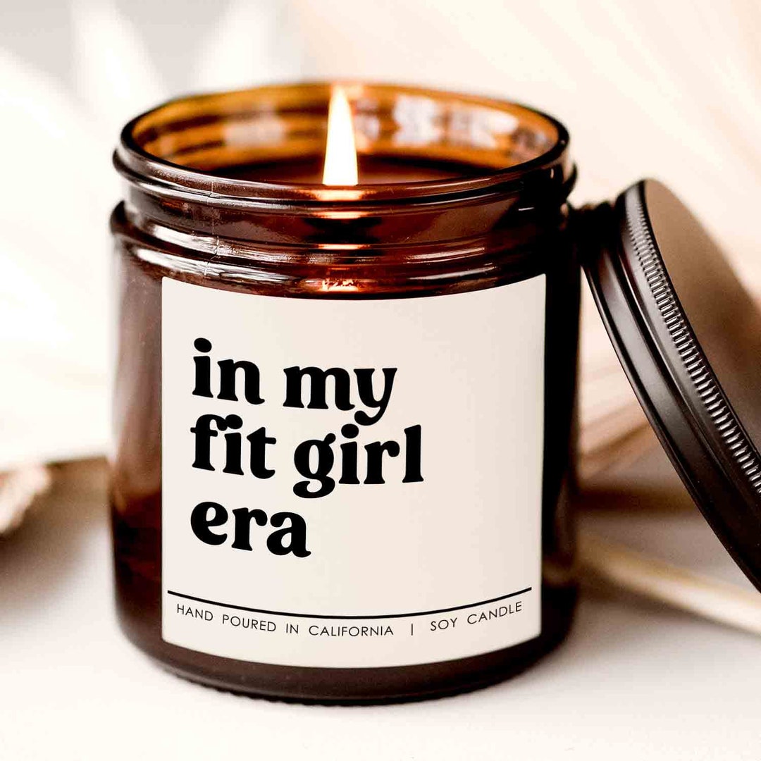 In My Fit Girl Era Candle, Active Women Gift, Workout Room Decor ...