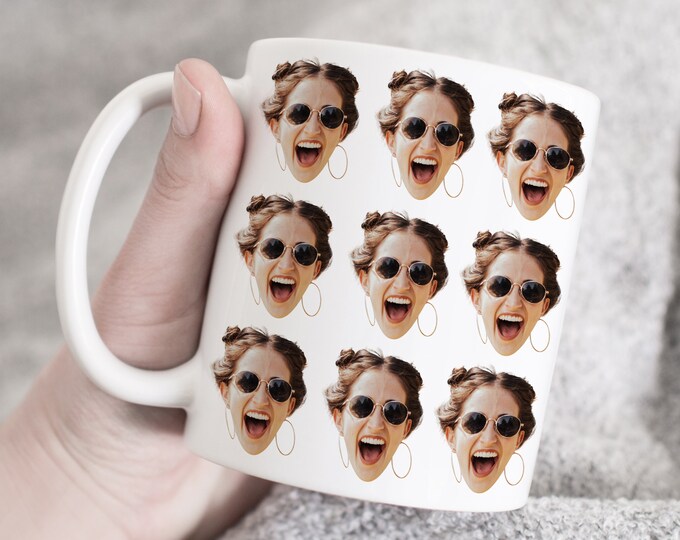 Crazy Face Mug, Photo Mug, Picture Mug, Funny Faces Mug, Personalized ...