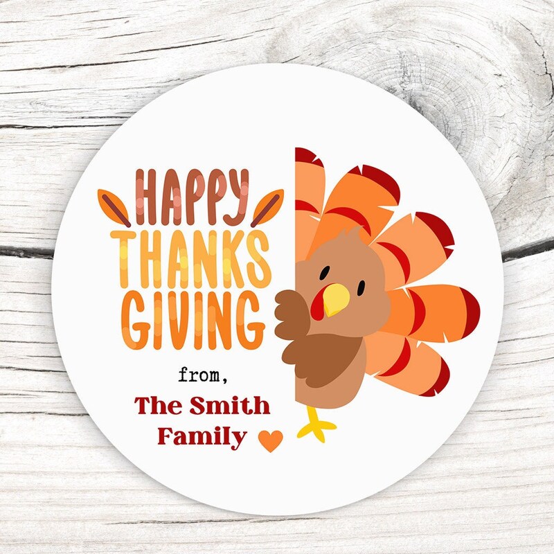Thanksgiving Stickers - Etsy