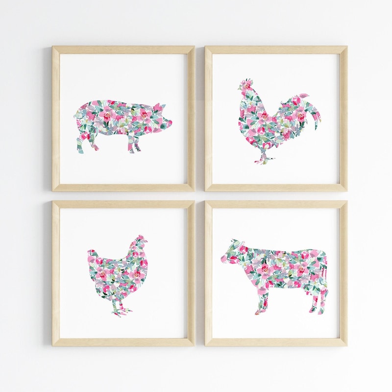 Pig Cow Rooster - Etsy