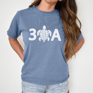 30A Florida Shirt, Sea Turtle Comfort Colors T-shirt, Emerald Coast ...