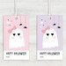 Pastel Halloween Gift Tag PRINTABLE, Digital Boo Party Favors, Trick or ...