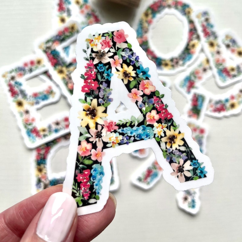 Letter Stickers - Etsy