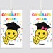 Last Minute Graduation Gift Tag PRINTABLE, Boy Girl Cute Smiles Peace ...