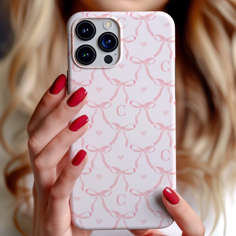 Bow Pink Phone Case - Etsy