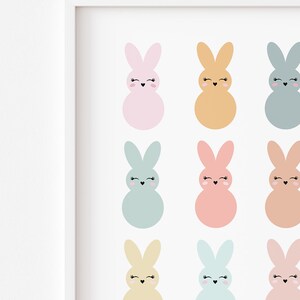 Boho Easter PRINTABLE, Neutral Bunny Girls Room Decor, Digital Easter ...