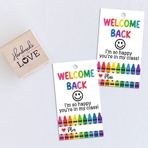 Back to School Gift Tag PRINTABLE, Welcome Back Teacher Class Gifts ...