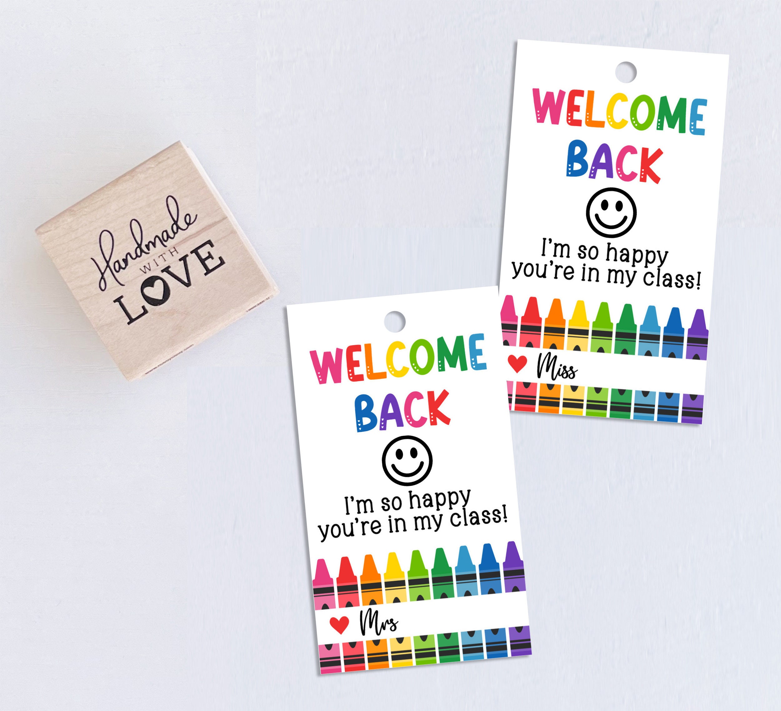 Back to School Gift Tag PRINTABLE, Welcome Back Teacher Class Gifts ...