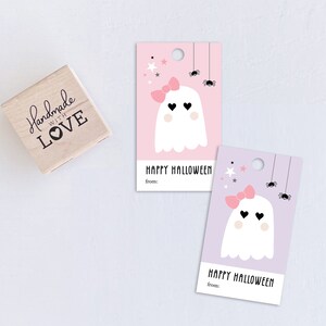 Pastel Halloween Gift Tag PRINTABLE, Digital Boo Party Favors, Trick or ...