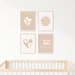 Neutral Daisy Nursery Wall Art Dream Big Little One Modern - Etsy