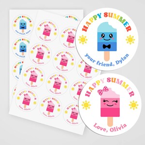 Personalized Last Day of School Labels, Custom End of Year Stickers ...