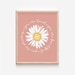 Boho Daisy Wall Art PRINTABLE Colorful Retro Flower - Etsy