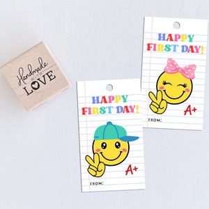 First Day of School Gift Tag PRINTABLE, Digital Back to School Favors ...