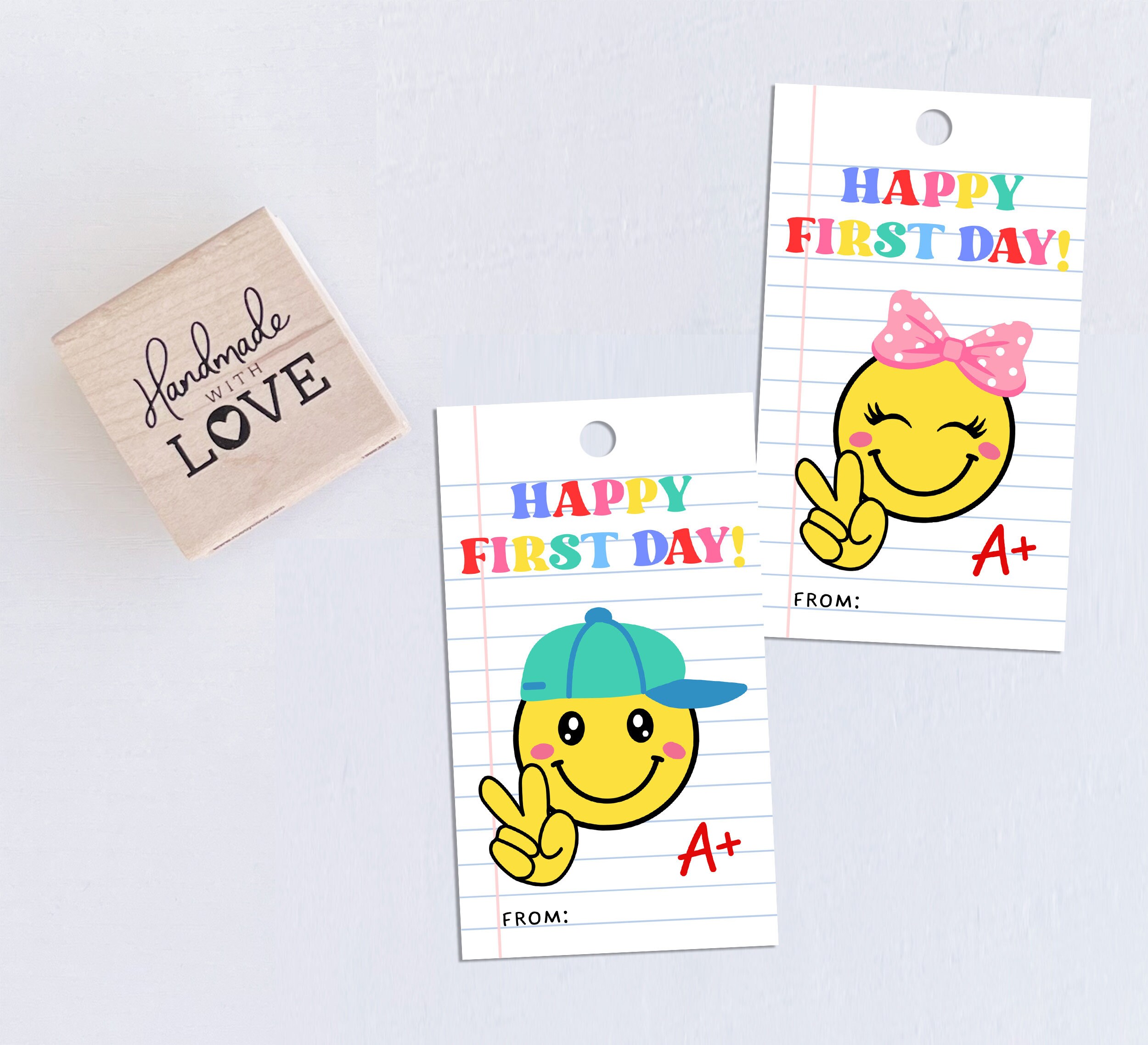 First Day of School Gift Tag PRINTABLE, Digital Back to School Favors ...