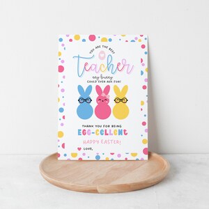 PRINTABLE Easter Gift Card Holder for Teacher, Happy Easter Kids DIY ...