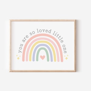 Colorful Sunshine Nursery Wall Art, Pastel Playroom Decor, Boho Smiling ...